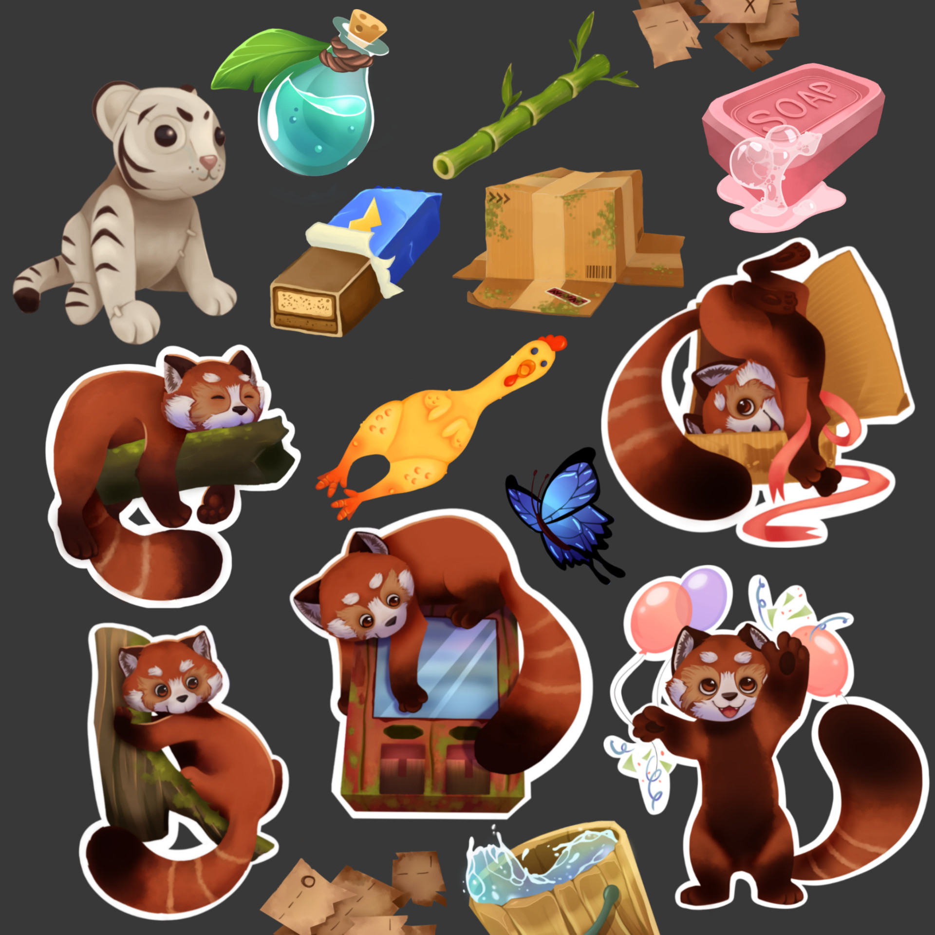 ArtStation - My Red Panda - Mobile Game Assets
