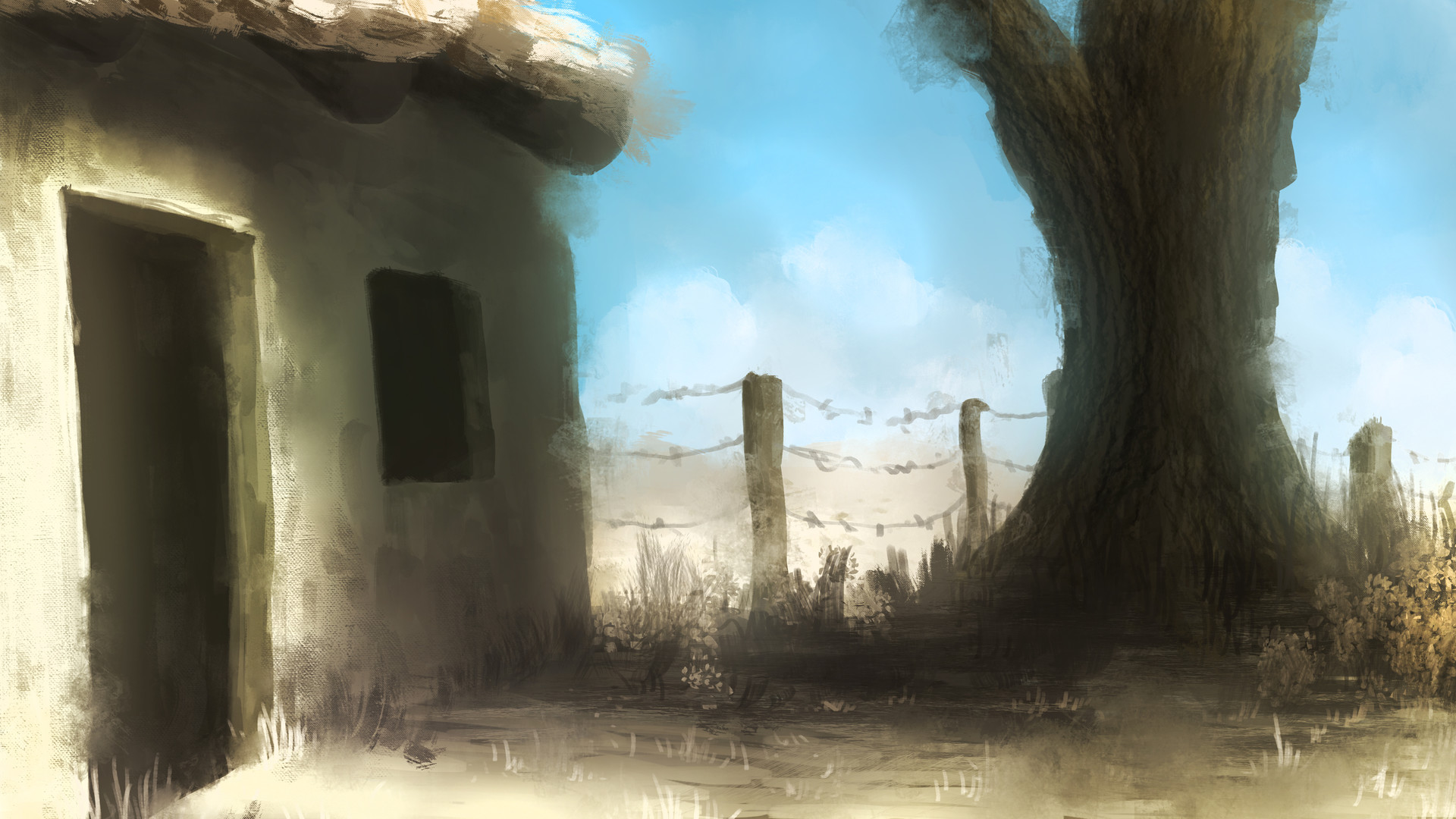 ArtStation - Villa Sketch