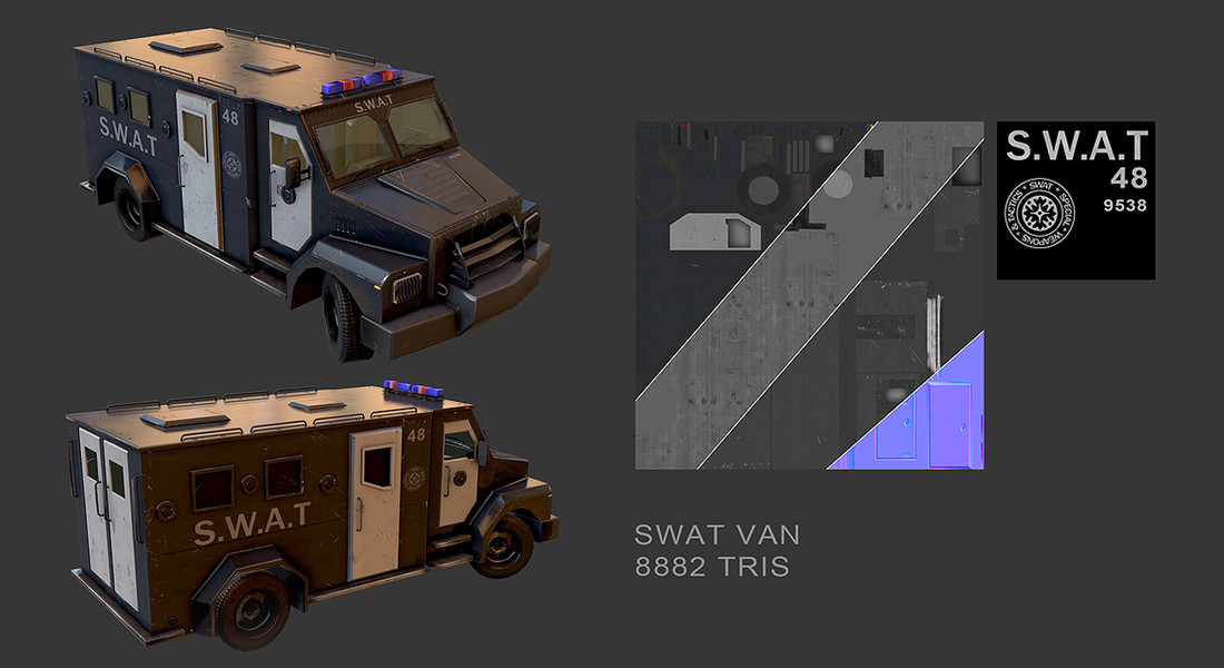 ArtStation - Swat Van Model
