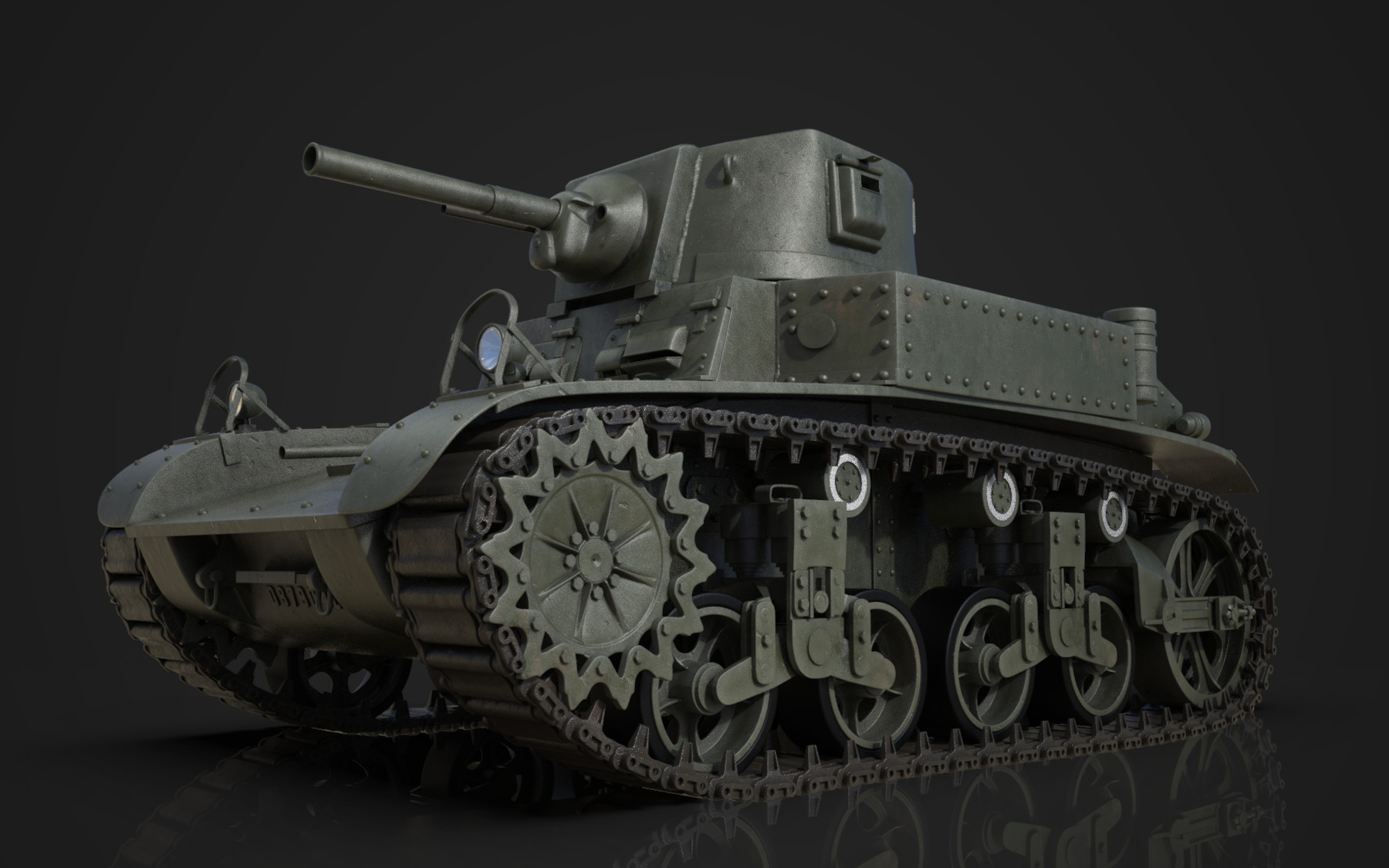 ArtStation - M3 Stuart Light Tank