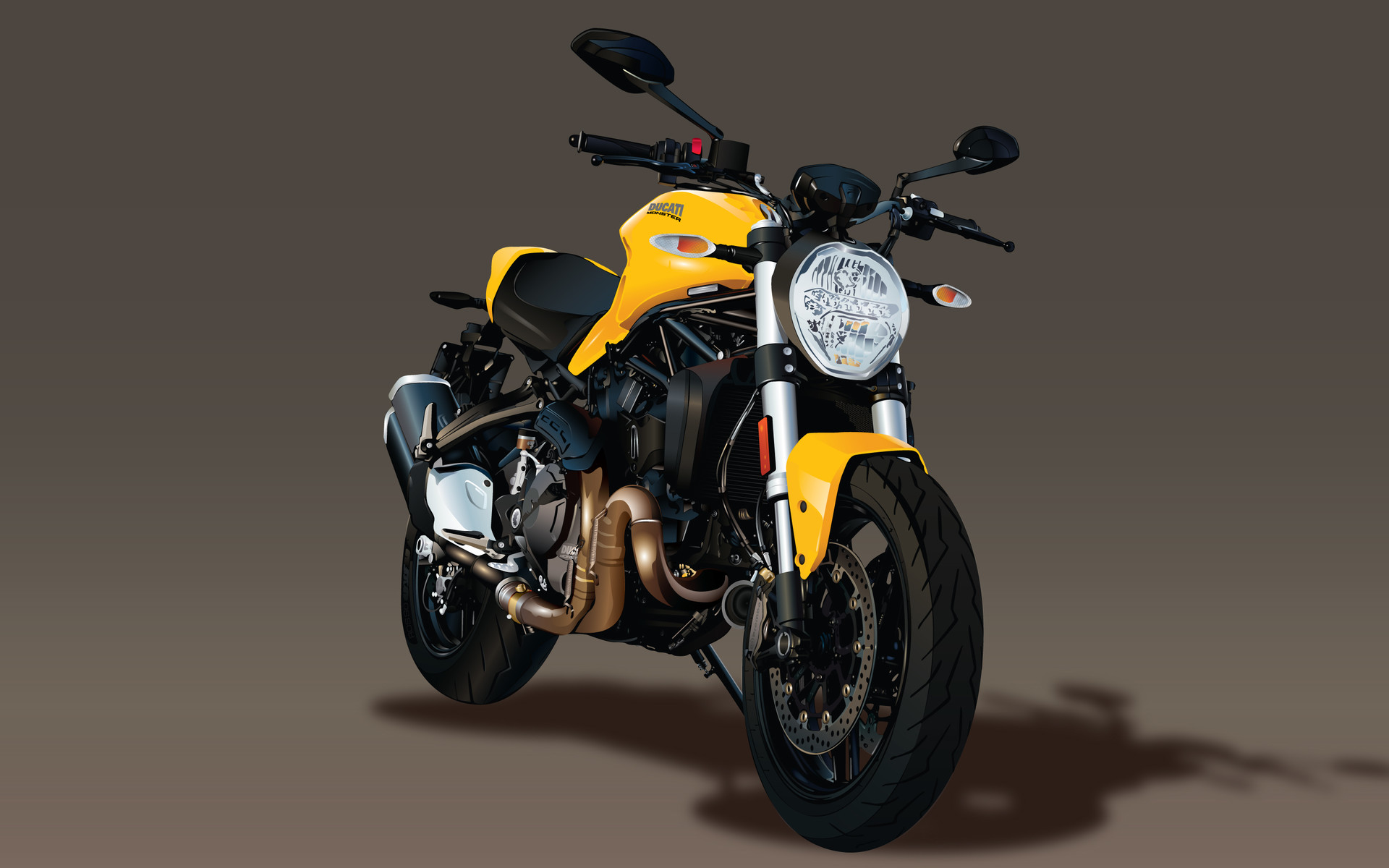 ArtStation - Ducati Monster Vector