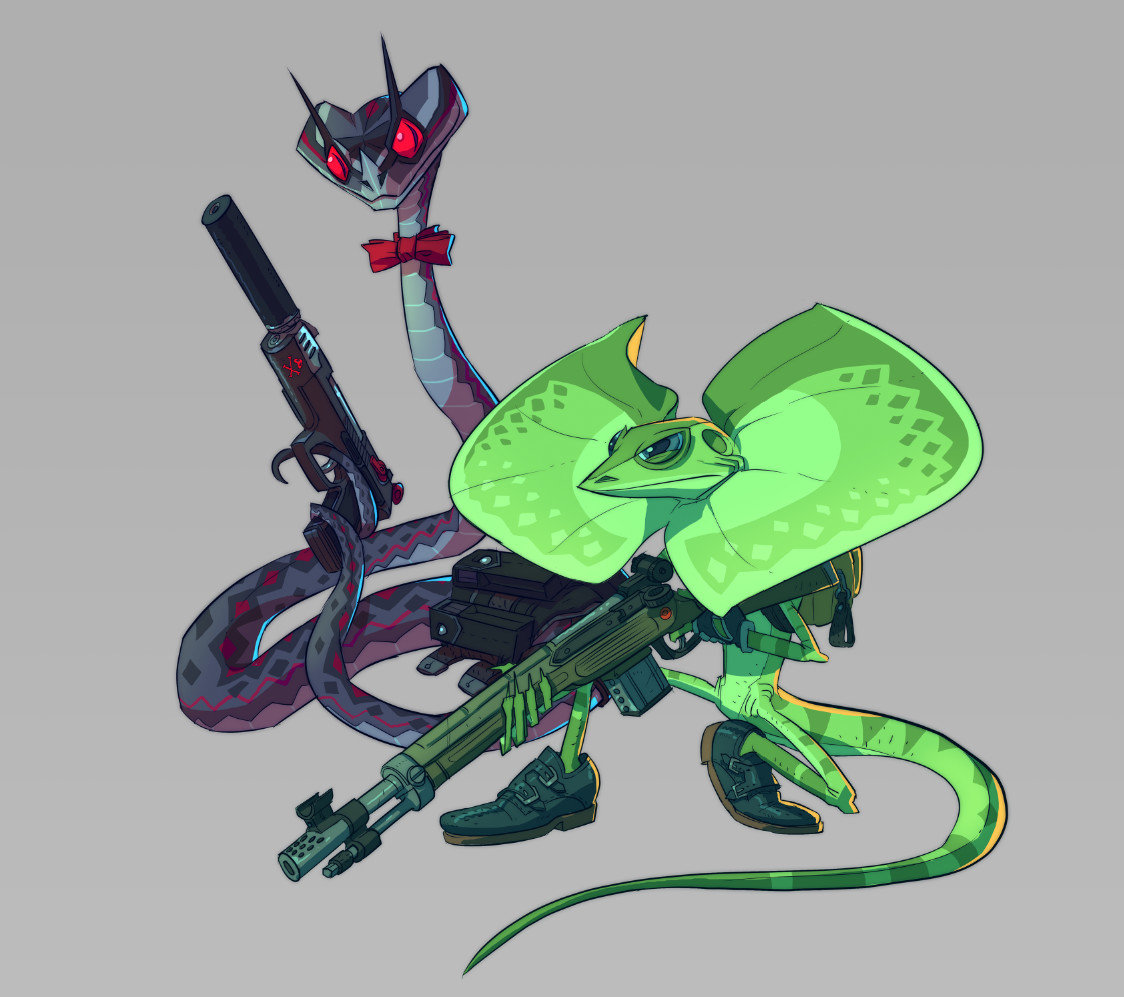 ArtStation - armed reptiles