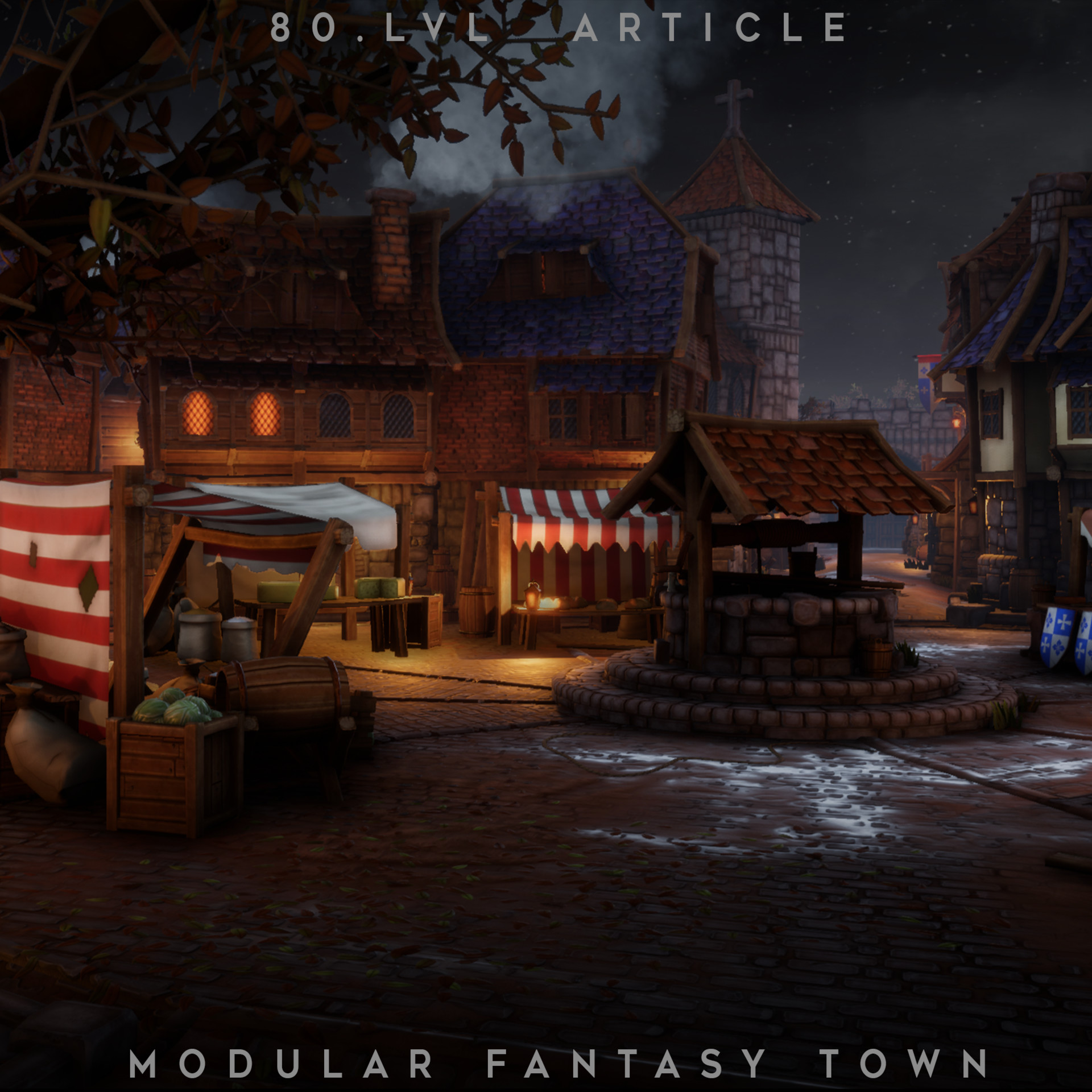 ArtStation - Modular Fantasy Town - 80.lv Article