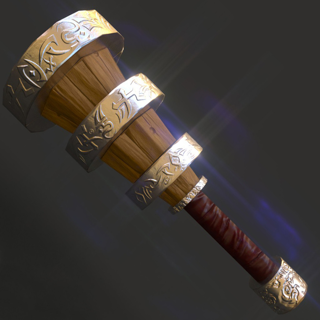 ArtStation - CONCEPTUAL MACE. Game Res asset (BREAKDOWN)