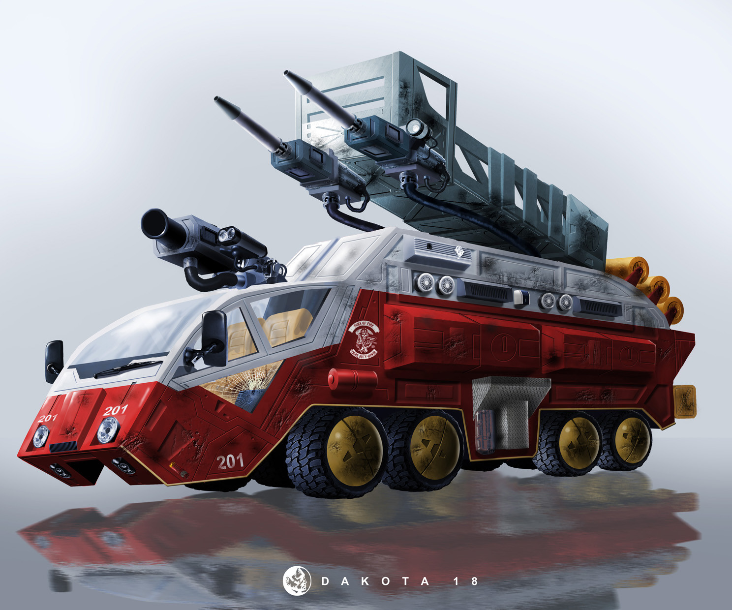 ArtStation - Fire truck