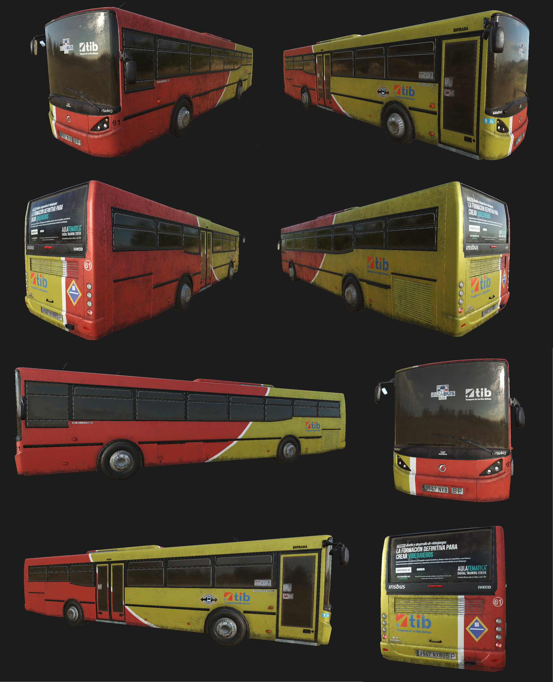 ArtStation - Bus Vehicle - Modeling and Texturing