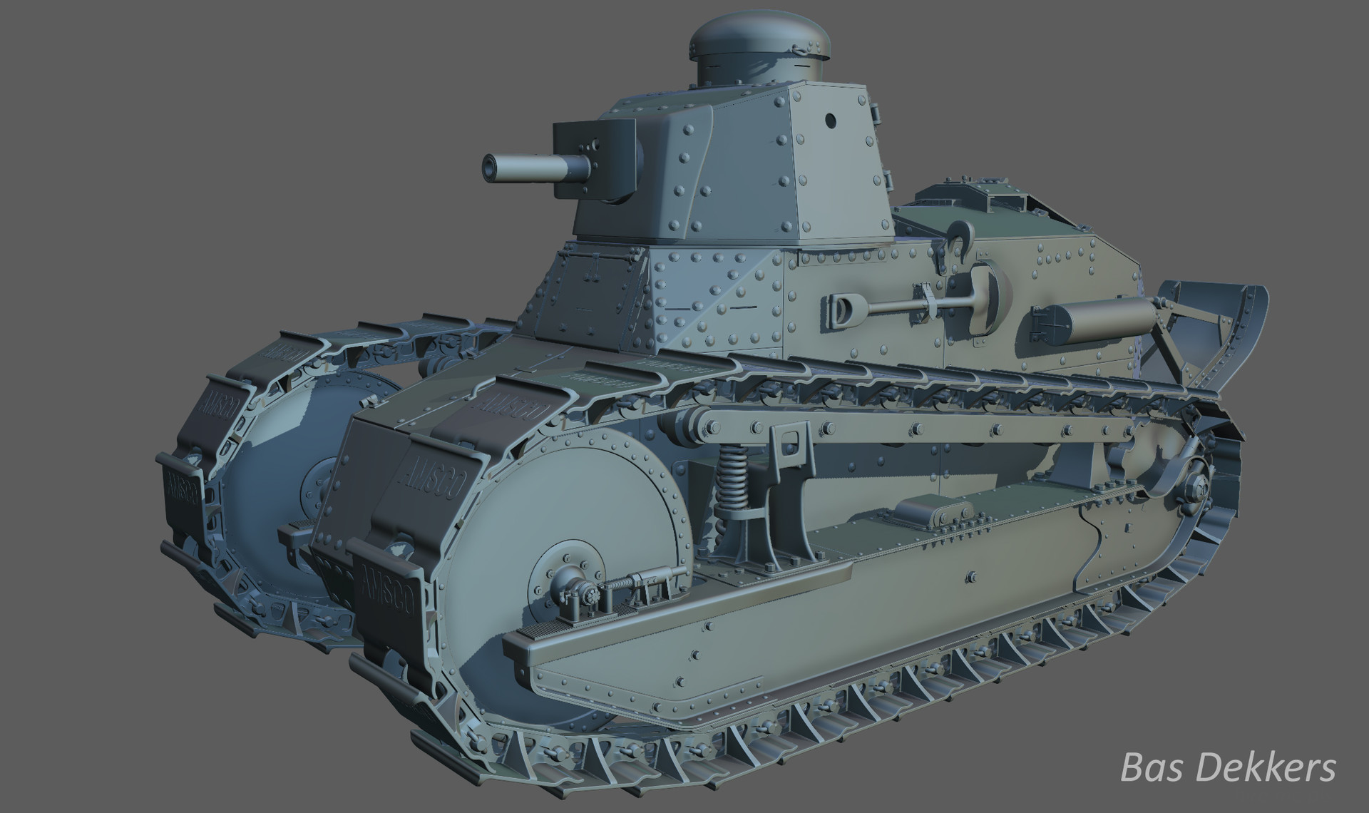 ArtStation - M1917 FT-17 Tank