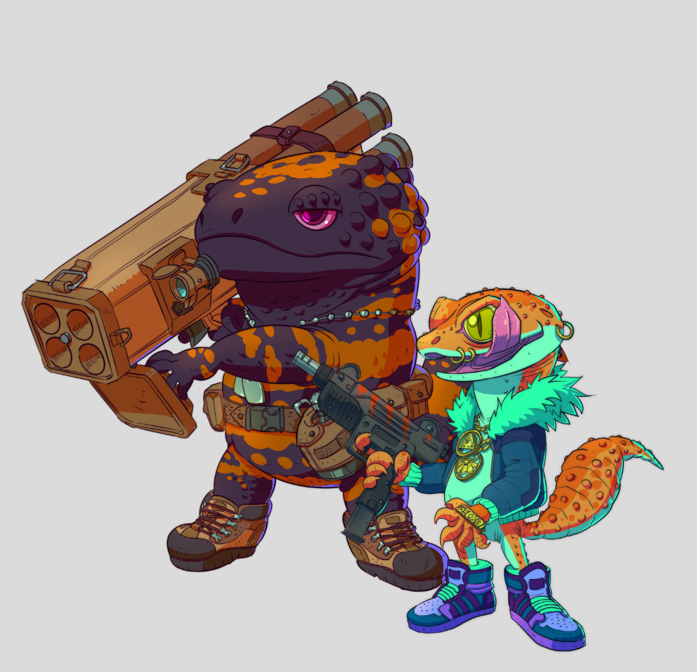 ArtStation - Badass lizards