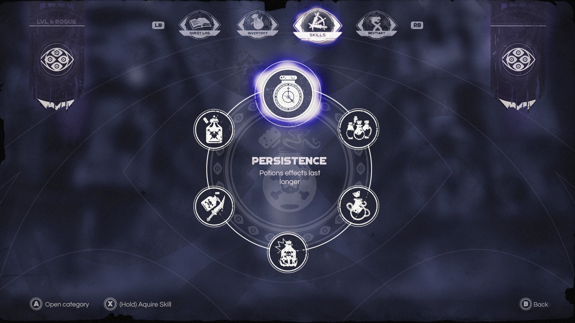 Anca Albu - User Interface - Class Skill Menu