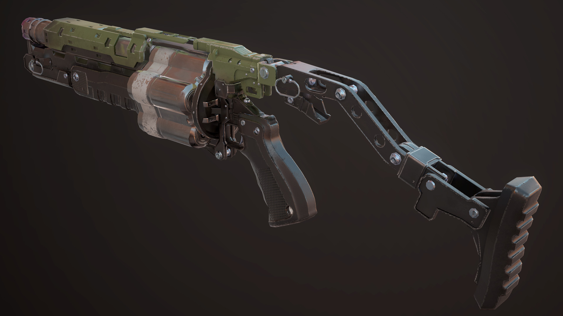 ArtStation - Grenade launcher-DOOM fanart