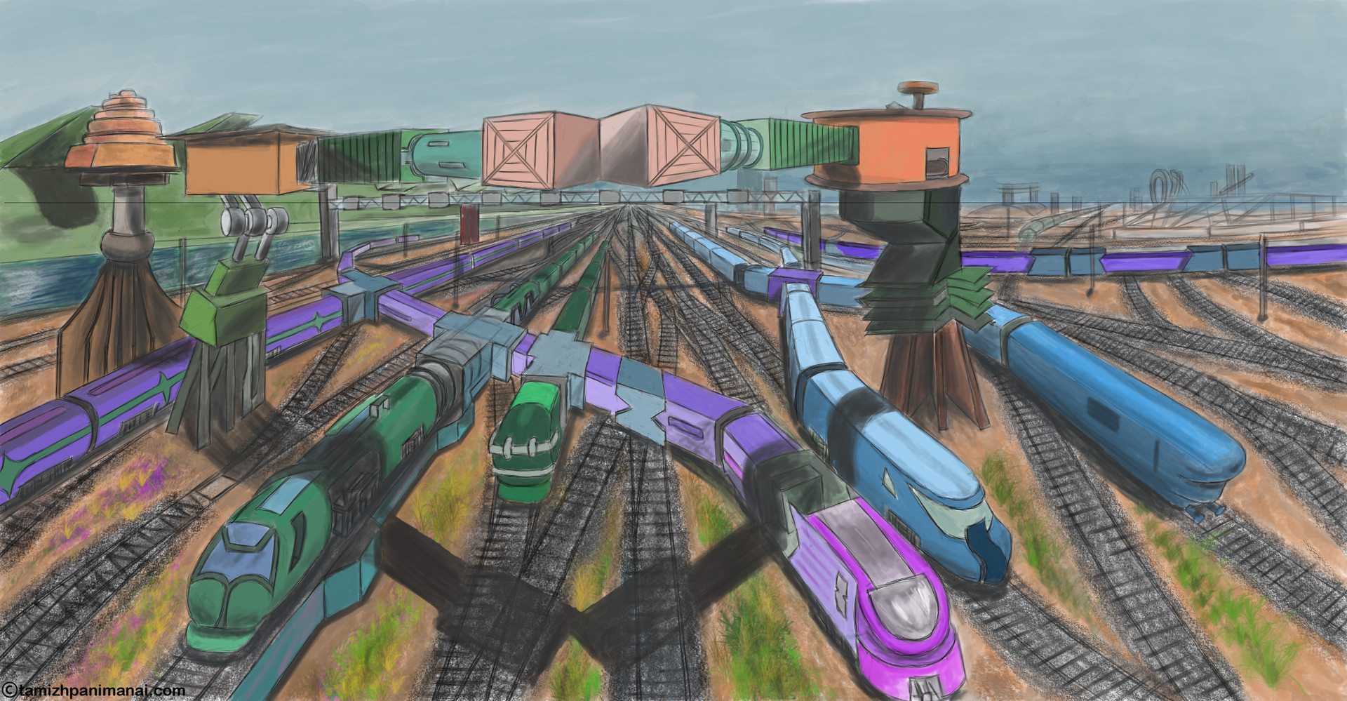 Tamizhpanimanai - Interlinked trains