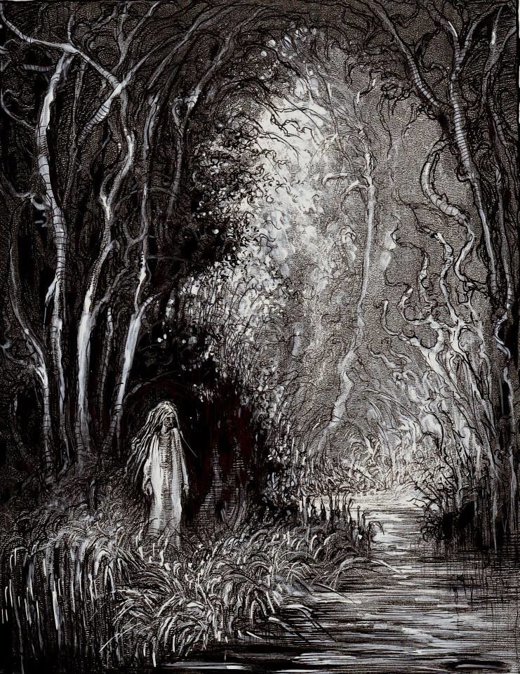 ArtStation - series of drawings "Slavic Mythology - Utopiec drawing on ...