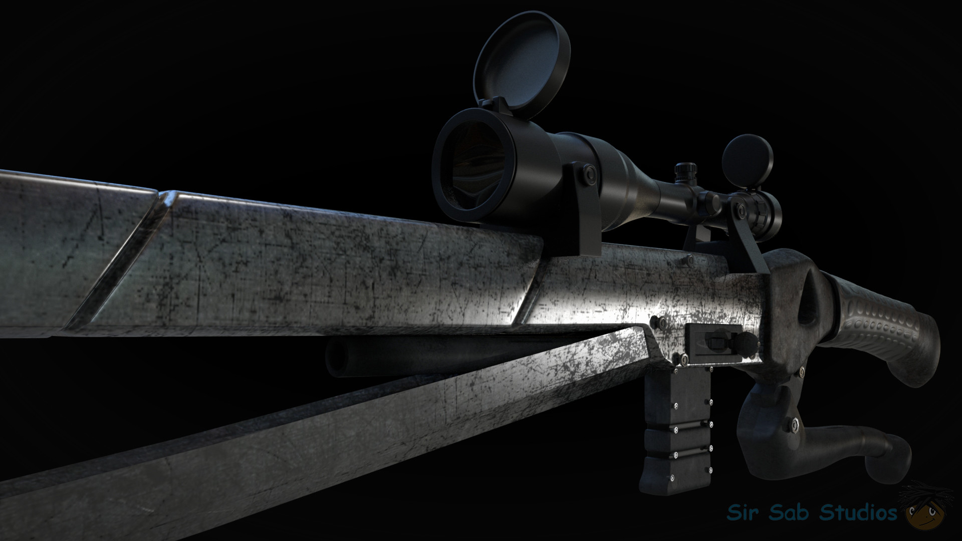 ArtStation - Sword/SniperRifle Weapon