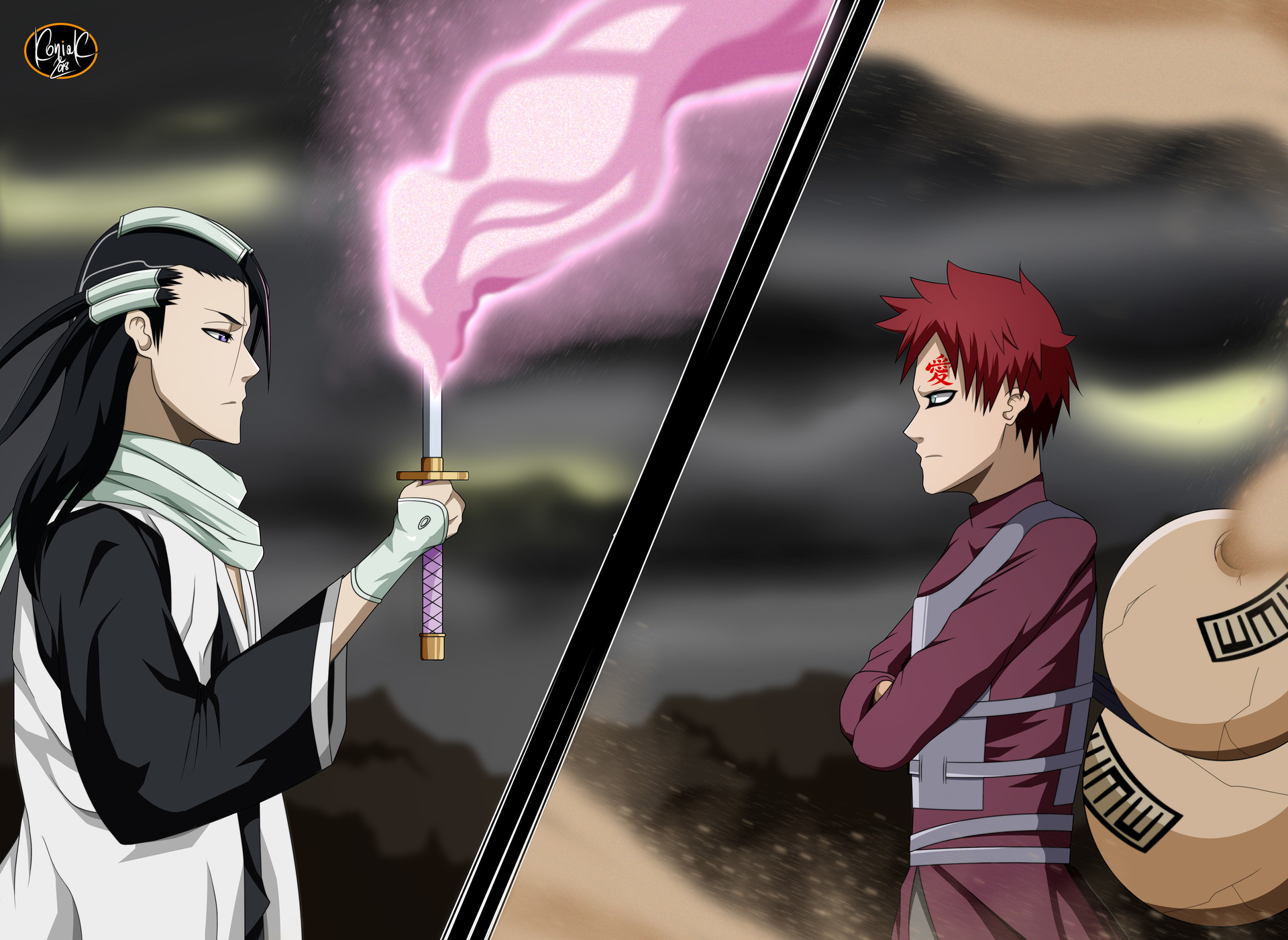ArtStation - Byakuya vs Gaara