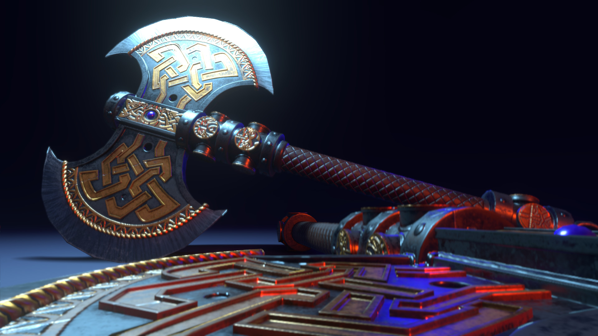 ArtStation - The 𝒬𝓊𝒾𝓃𝓉𝑒𝓈𝓈𝑒𝓃𝓉𝒾𝒶𝓁 Dwarven Ax