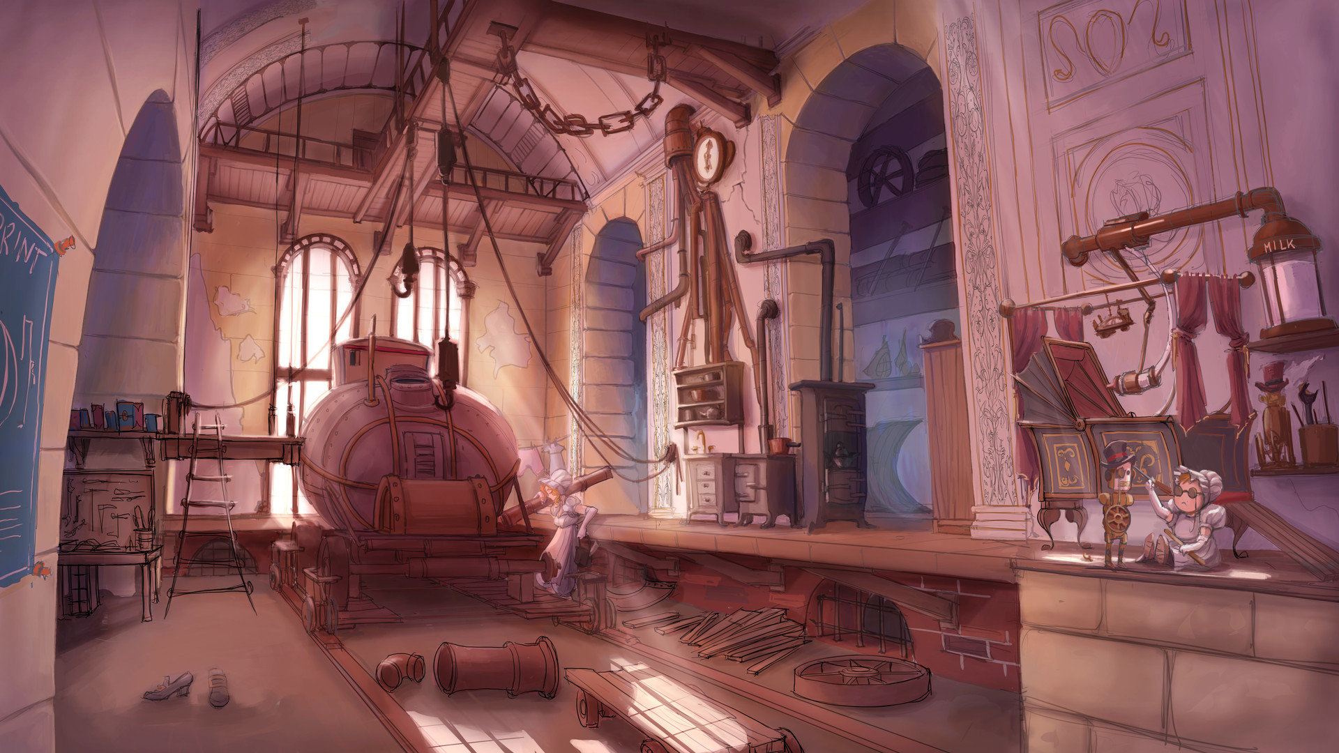 ArtStation - Steampunk Game Design Project (2018)