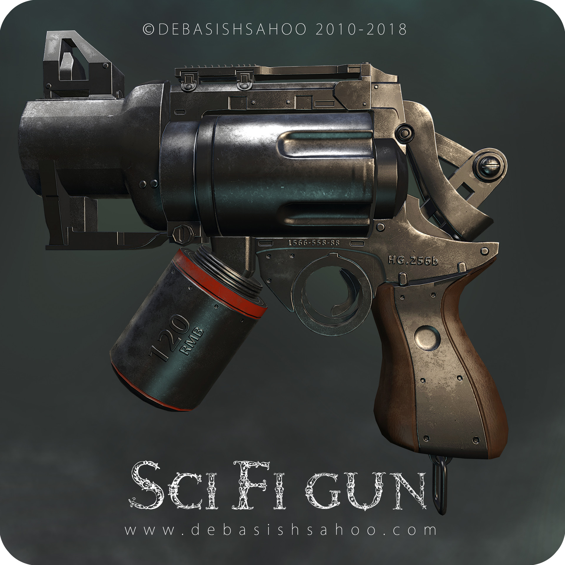 ArtStation - Scifi Handgun