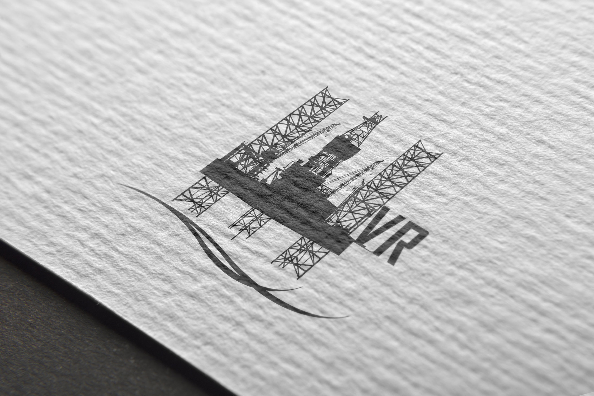 ArtStation - Oil Rig VR Simulation - Logo and Splash Screen.