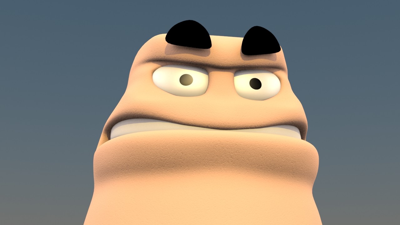 ArtStation - FAT_WORM_MODEL_&_EXPRESSIONS