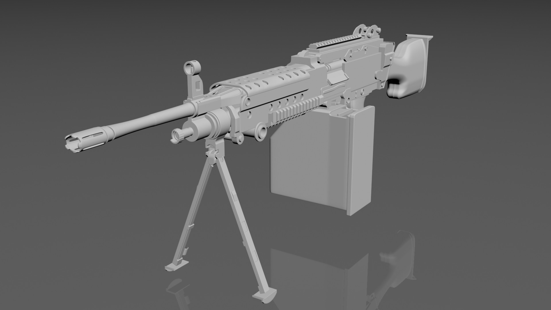 ArtStation - M249 SAW (Maya)