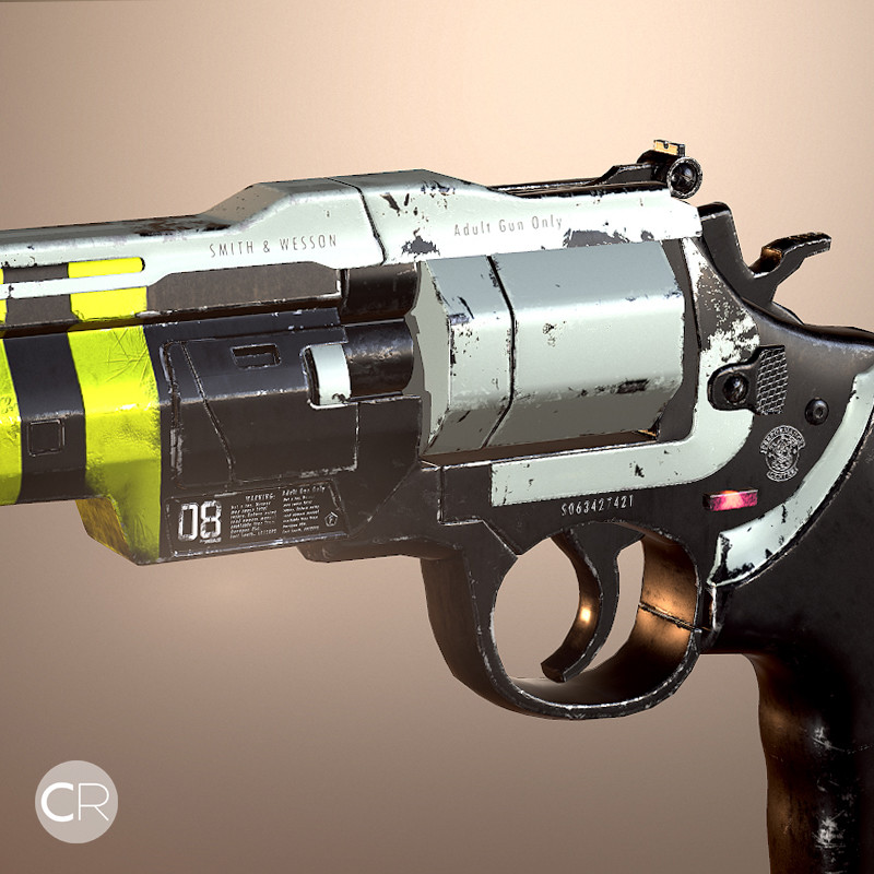 ArtStation - Futuristic Gun. Low Poly Game