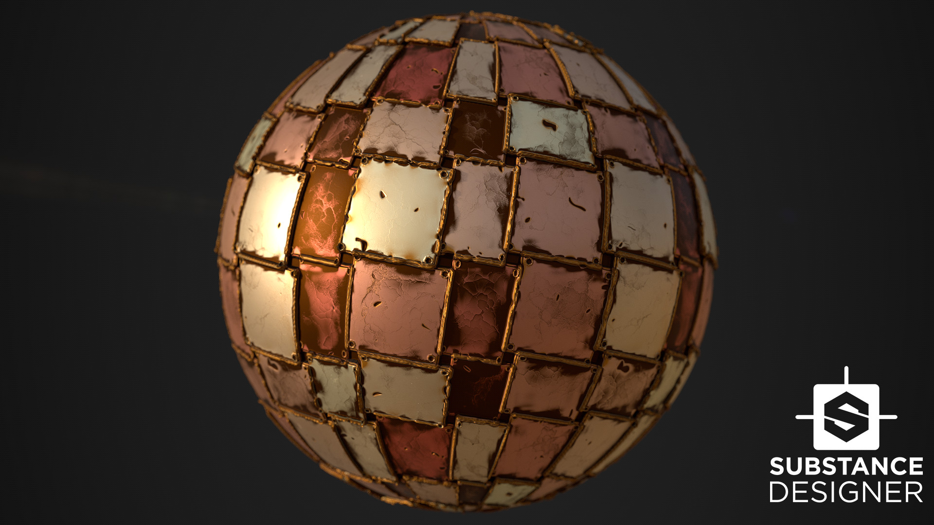 ArtStation - Stylized Metal Plates - Substance Designer