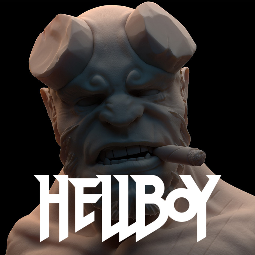 ArtStation - Hellboy - sculpt