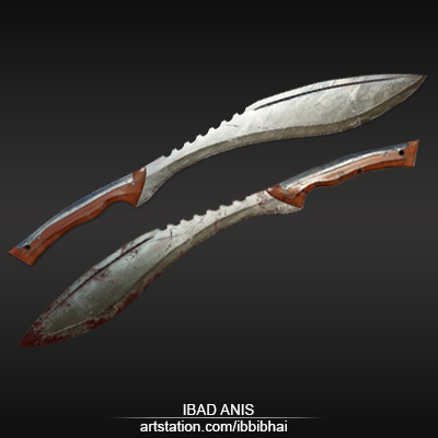 ArtStation - Kukri Melee Weapon