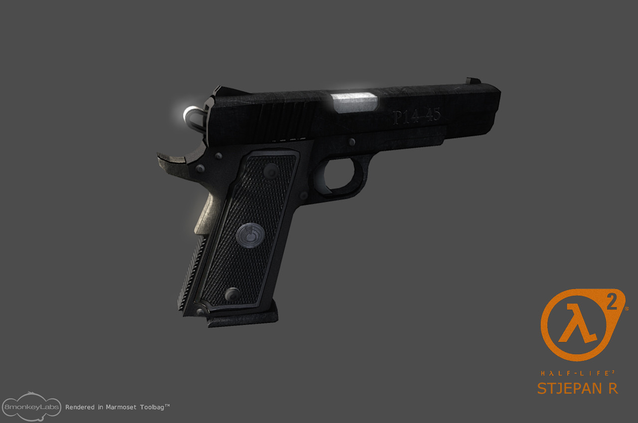 ArtStation - P14-45 Sidearm and m4110 Sniper Rifle Breakdown.