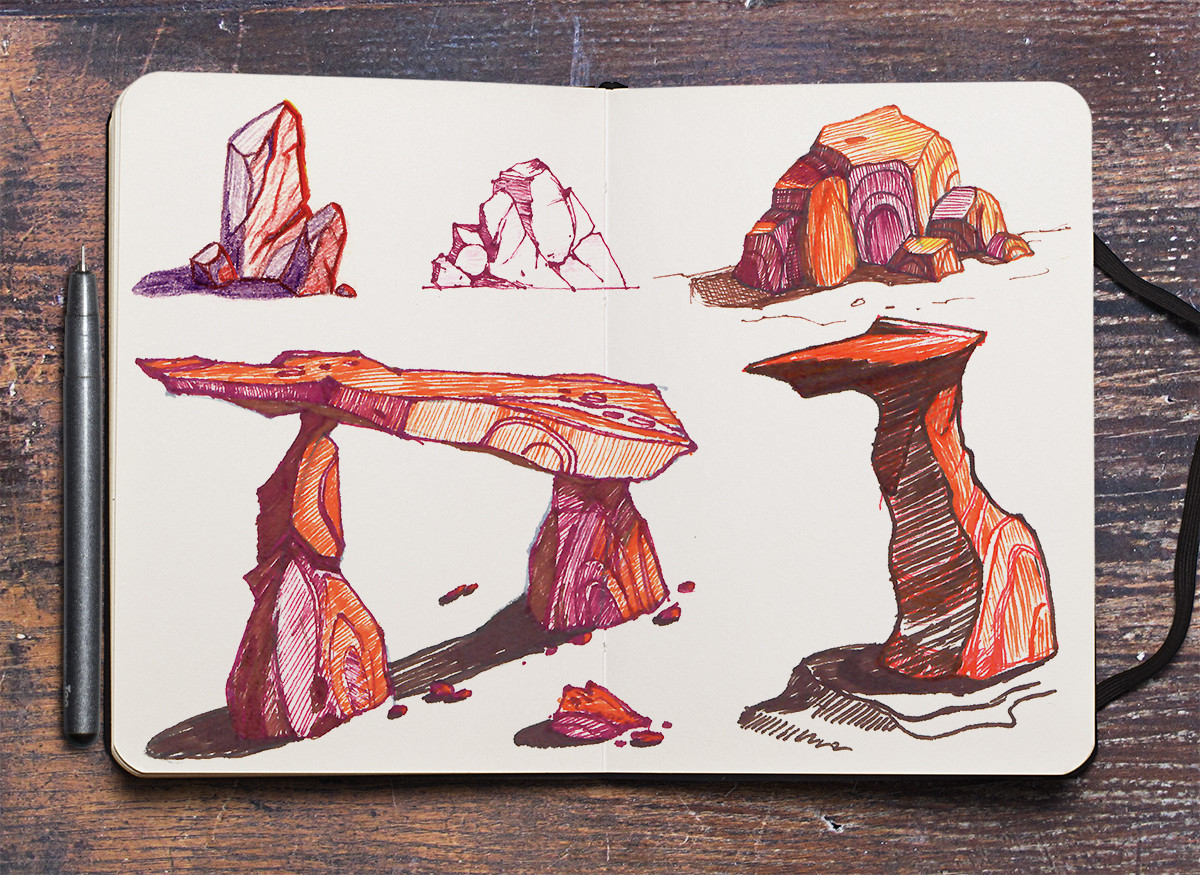 ArtStation - Rocks studies