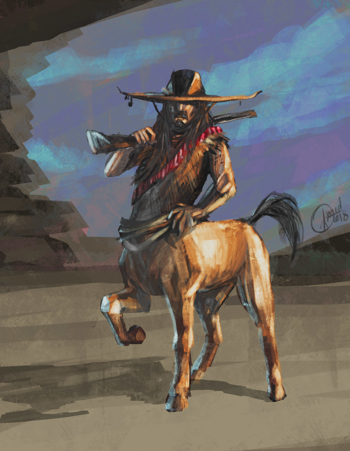 ArtStation - Wilder western Centaur