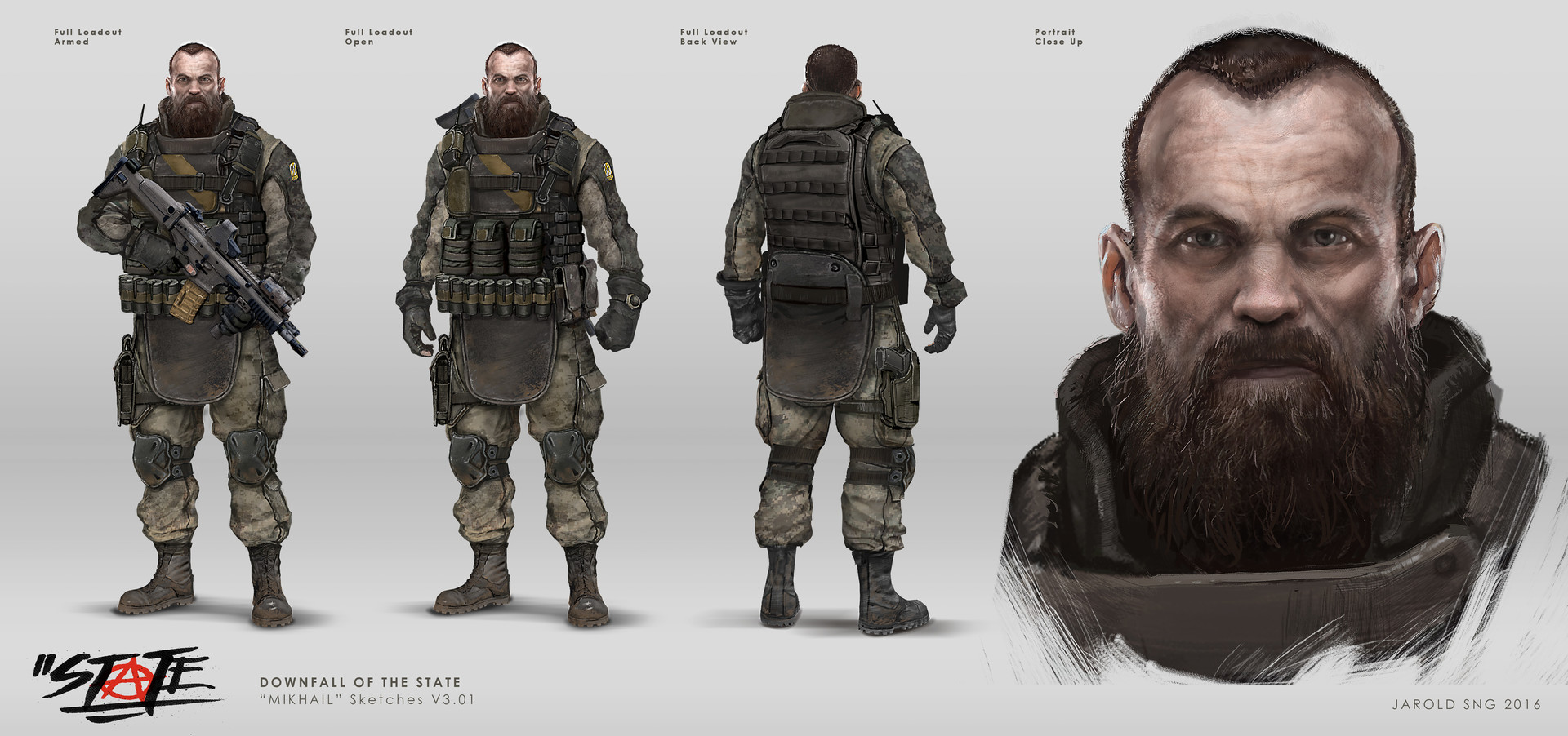 ArtStation - Downfall of the State - Mercenary Concepts