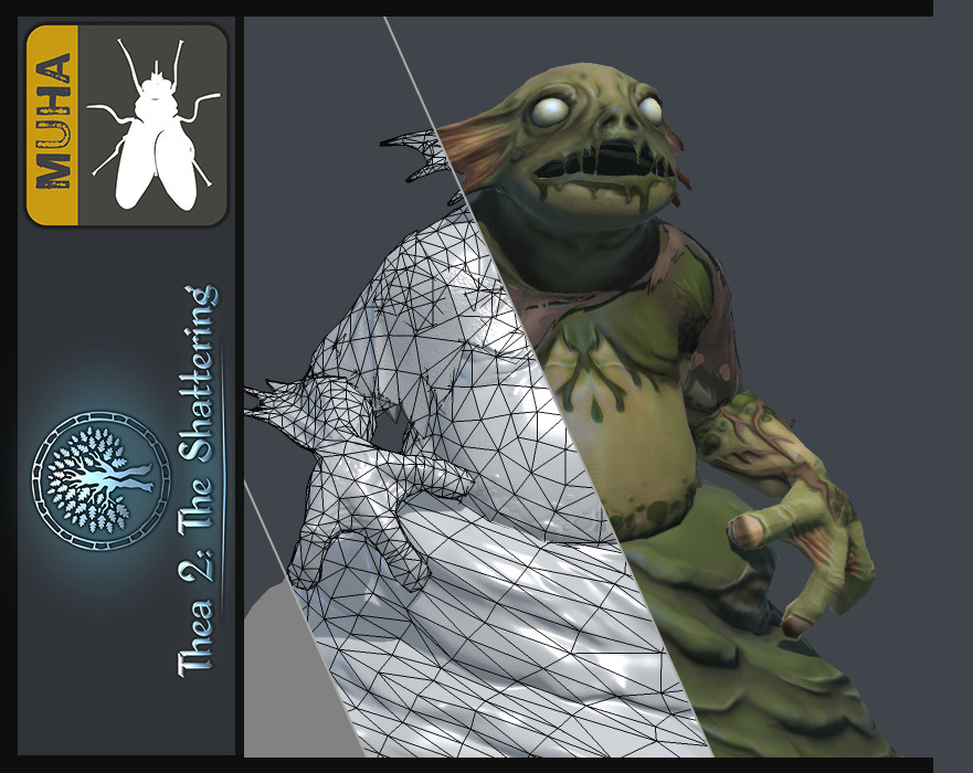 ArtStation - Swamper 3d character for Thea2