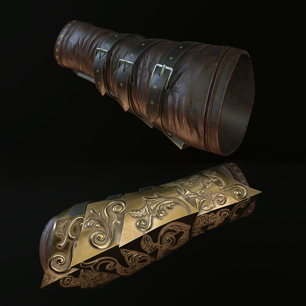 ArtStation - Hand Armor WIP Character