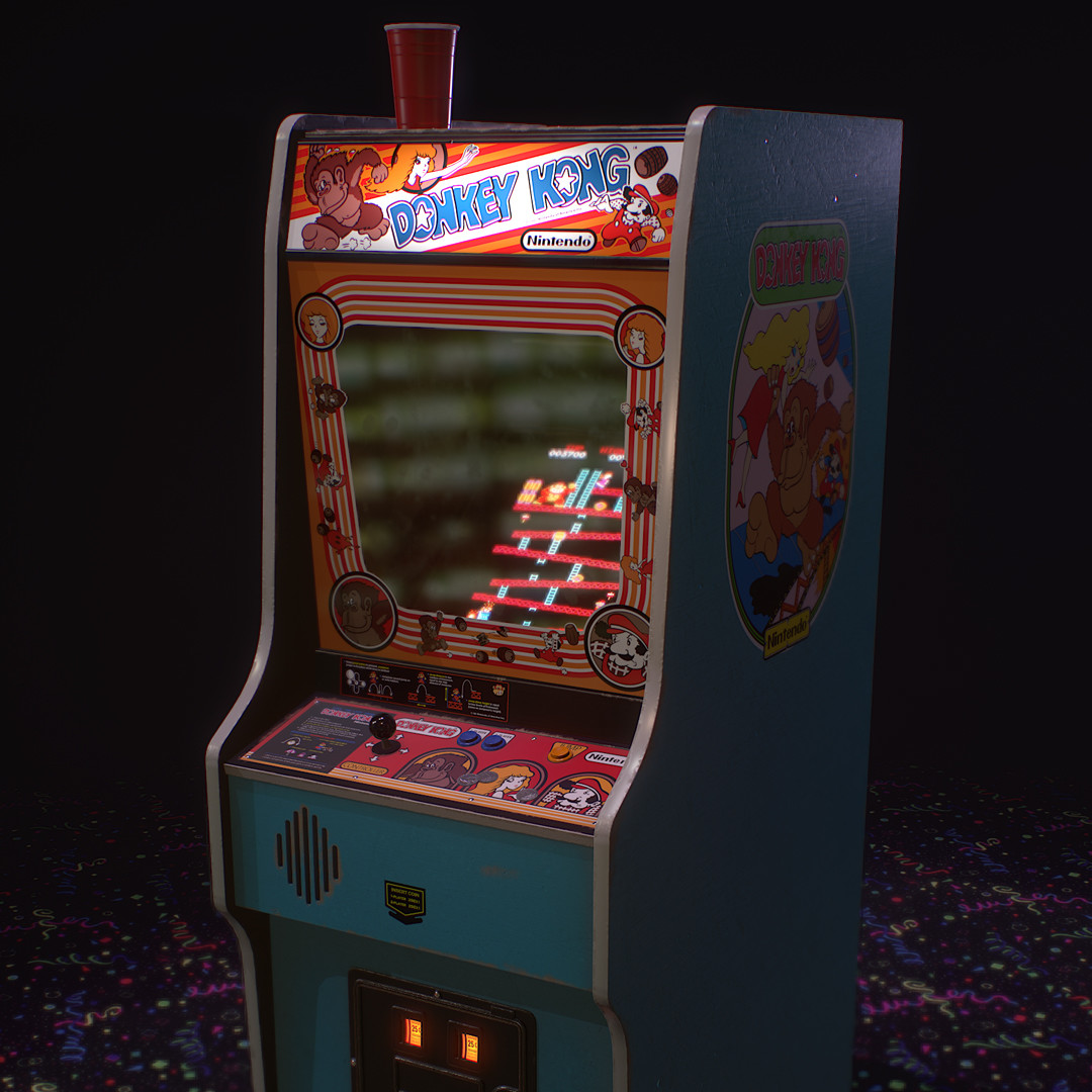 ArtStation - Retro Arcade Cabinet