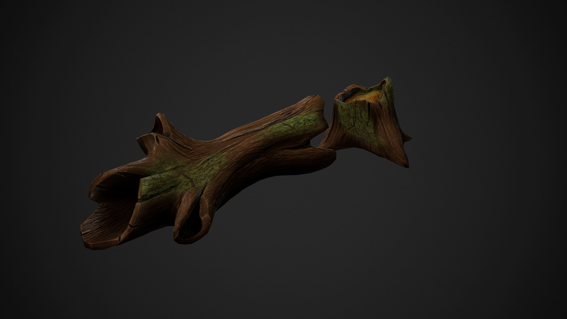 ArtStation - Fallen log