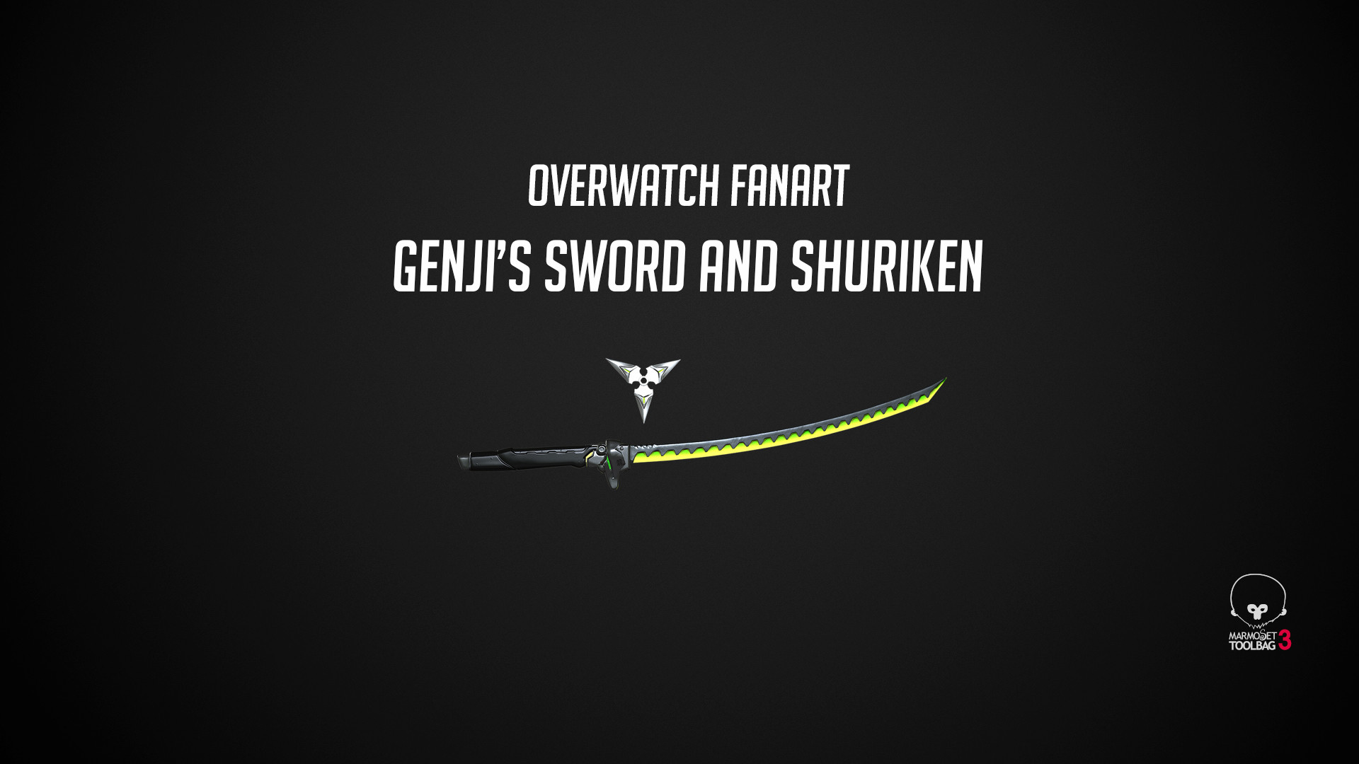 ArtStation - [Fanart] - Overwatch Genji's Sword & Shuriken