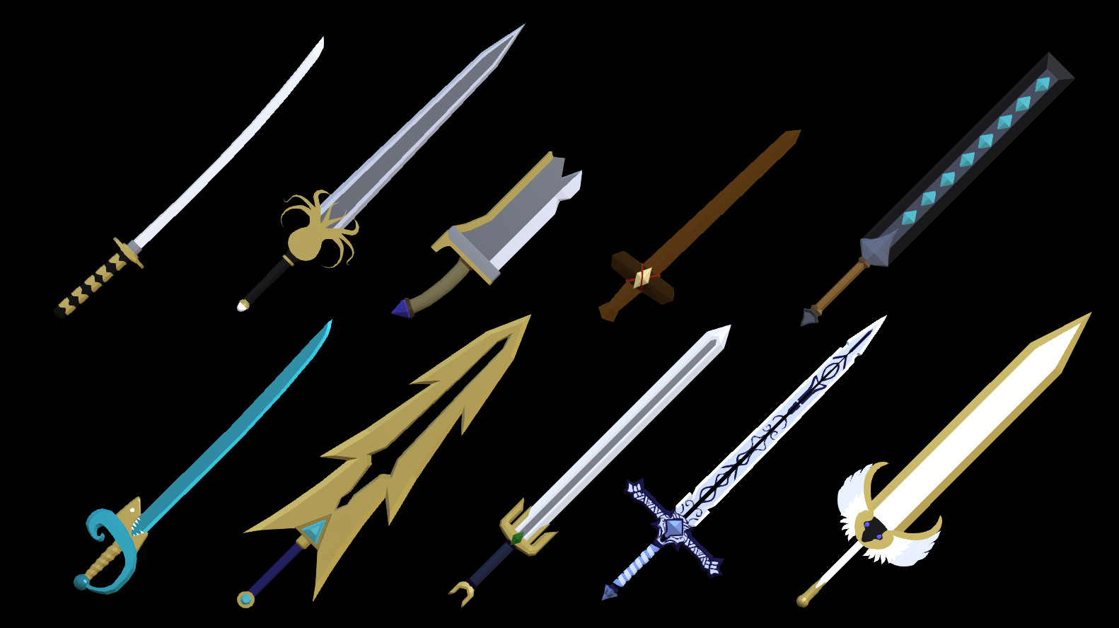 ArtStation - Rogues Like Us Weapons