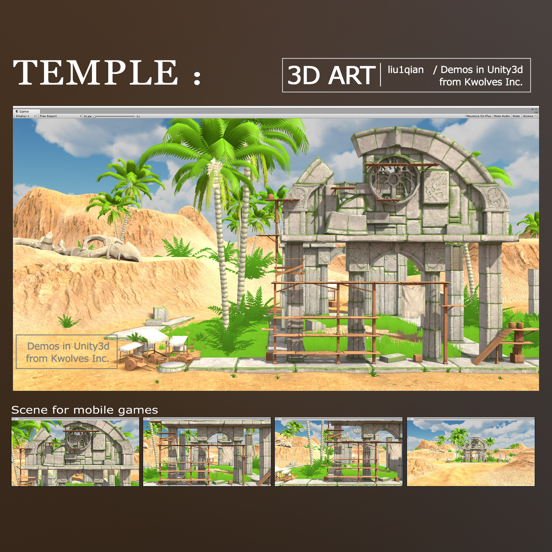 ArtStation - Stylized Scene Demo01_Mobile Game