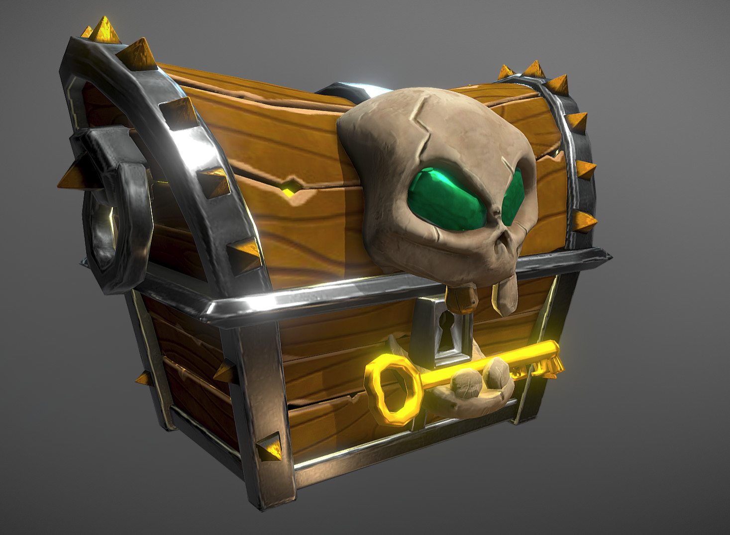 ArtStation - Skull Treasure Chest