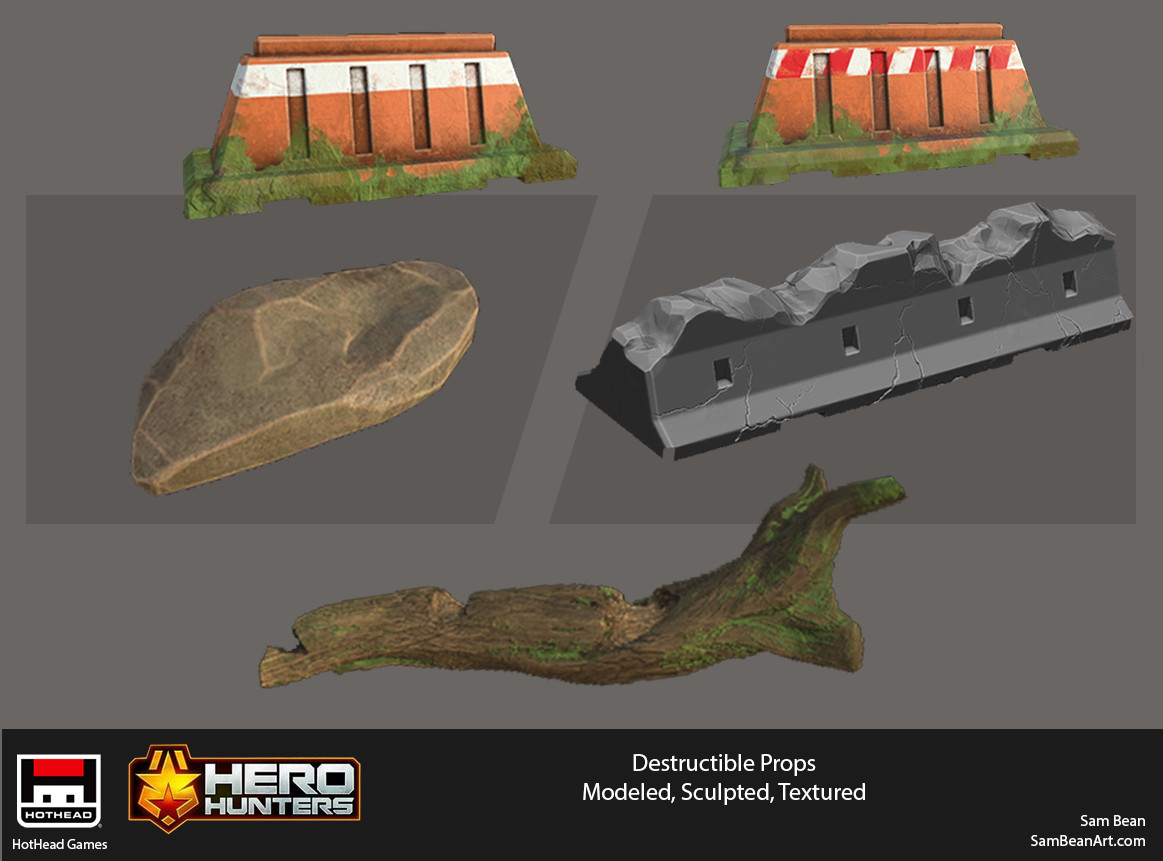 ArtStation - Hero Hunters - Destructible Props