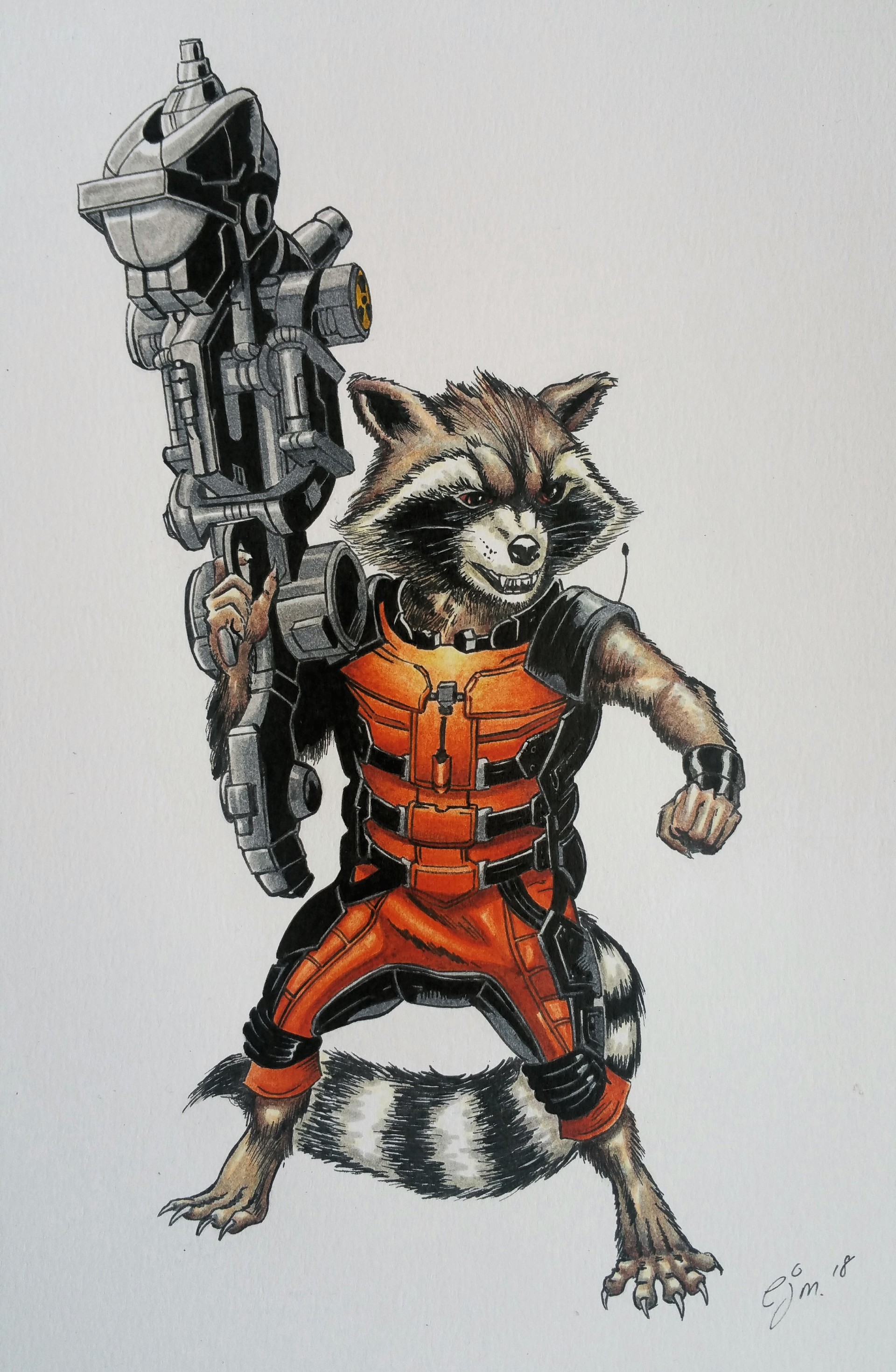 ArtStation - Rocket Raccoon - Bringin out the Big Gun!