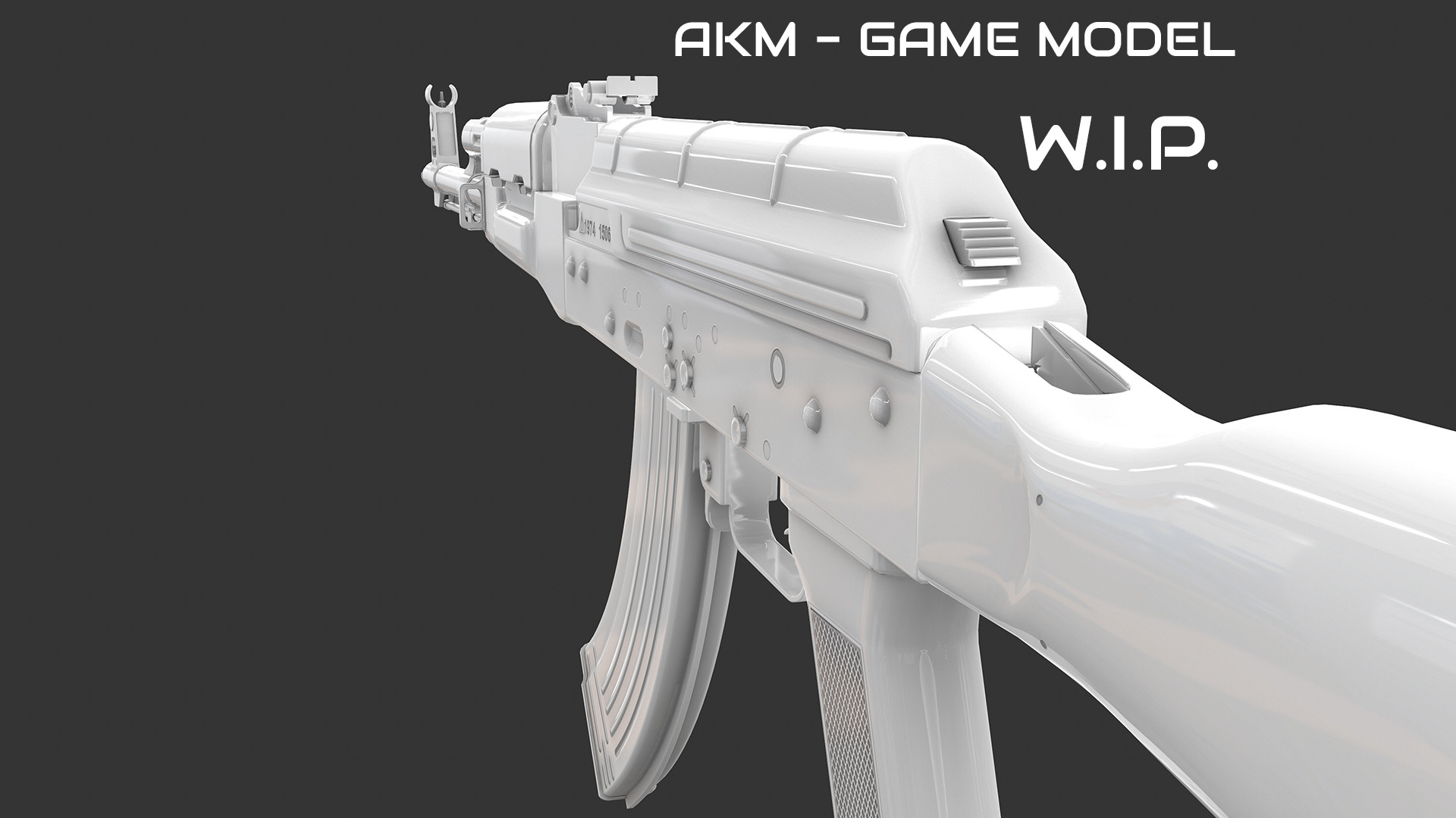 ArtStation - AKM game model (WIP)