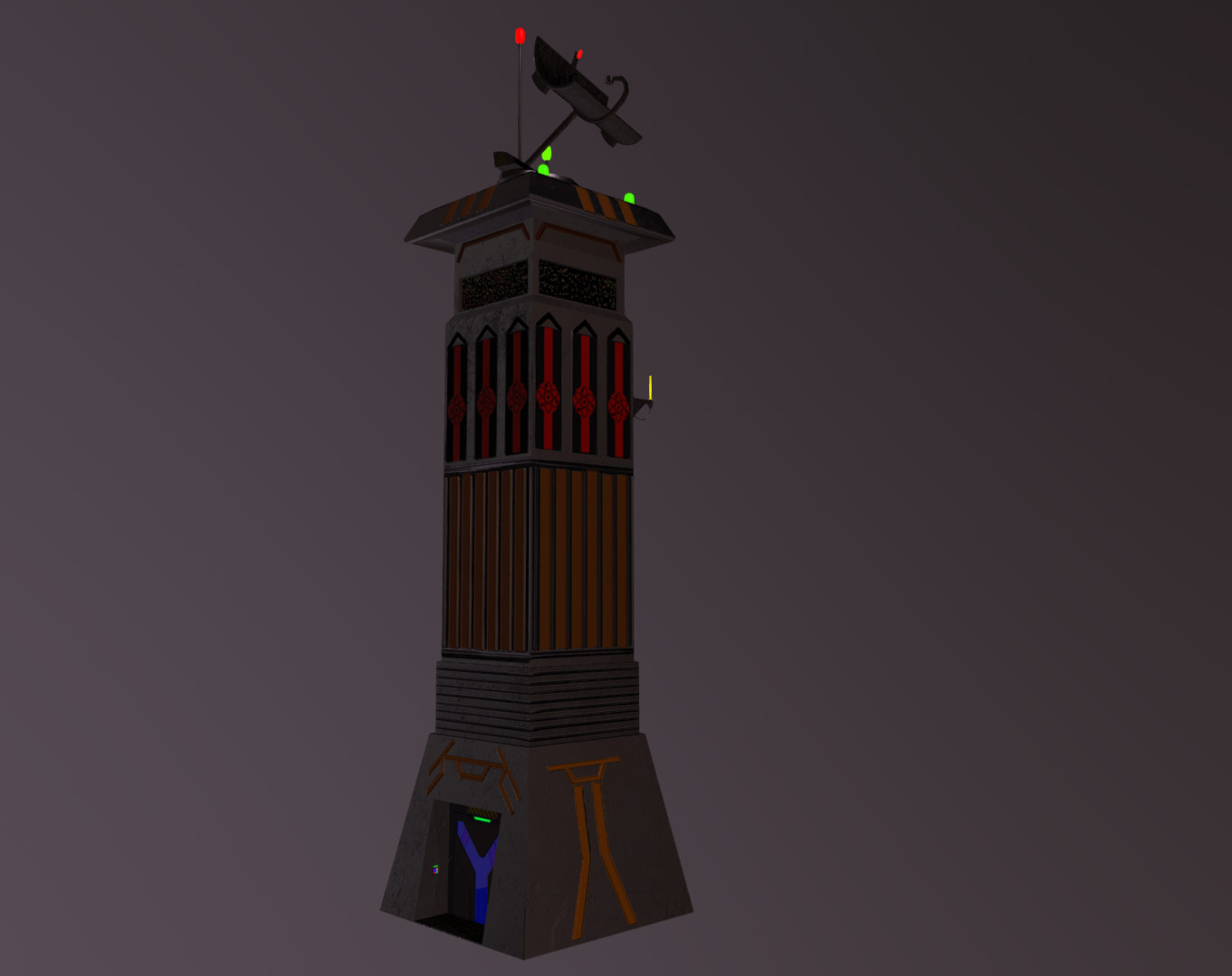 ArtStation - Sci-Fi Comm Tower