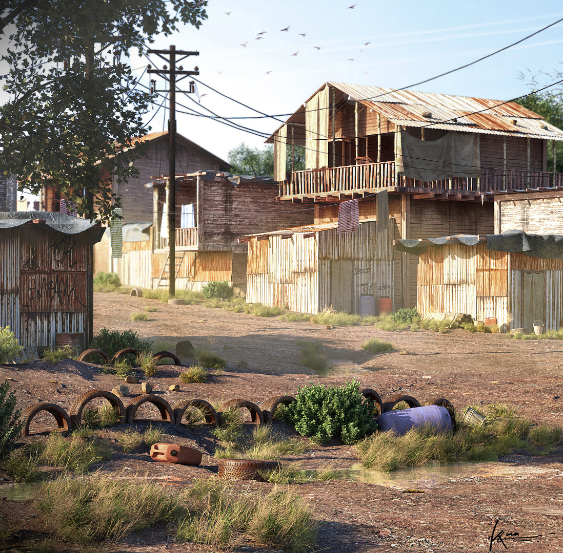 ArtStation - shanty town