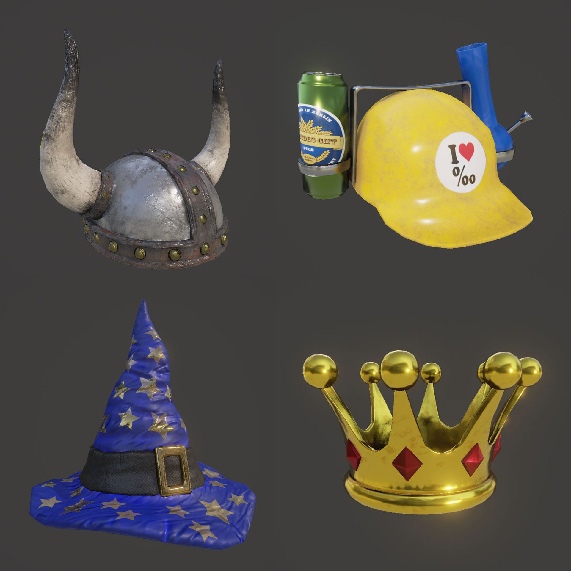 ArtStation - Various Hats/Props