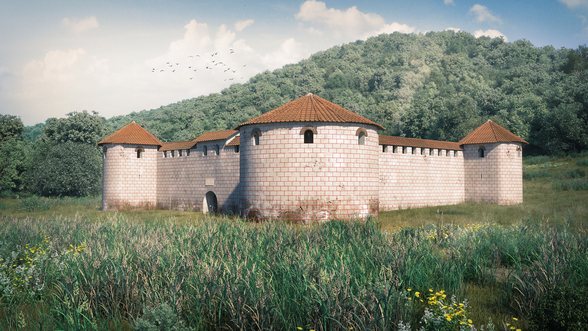 ArtStation - Visegrád - Roman forts along the Danube limes - 3D ...
