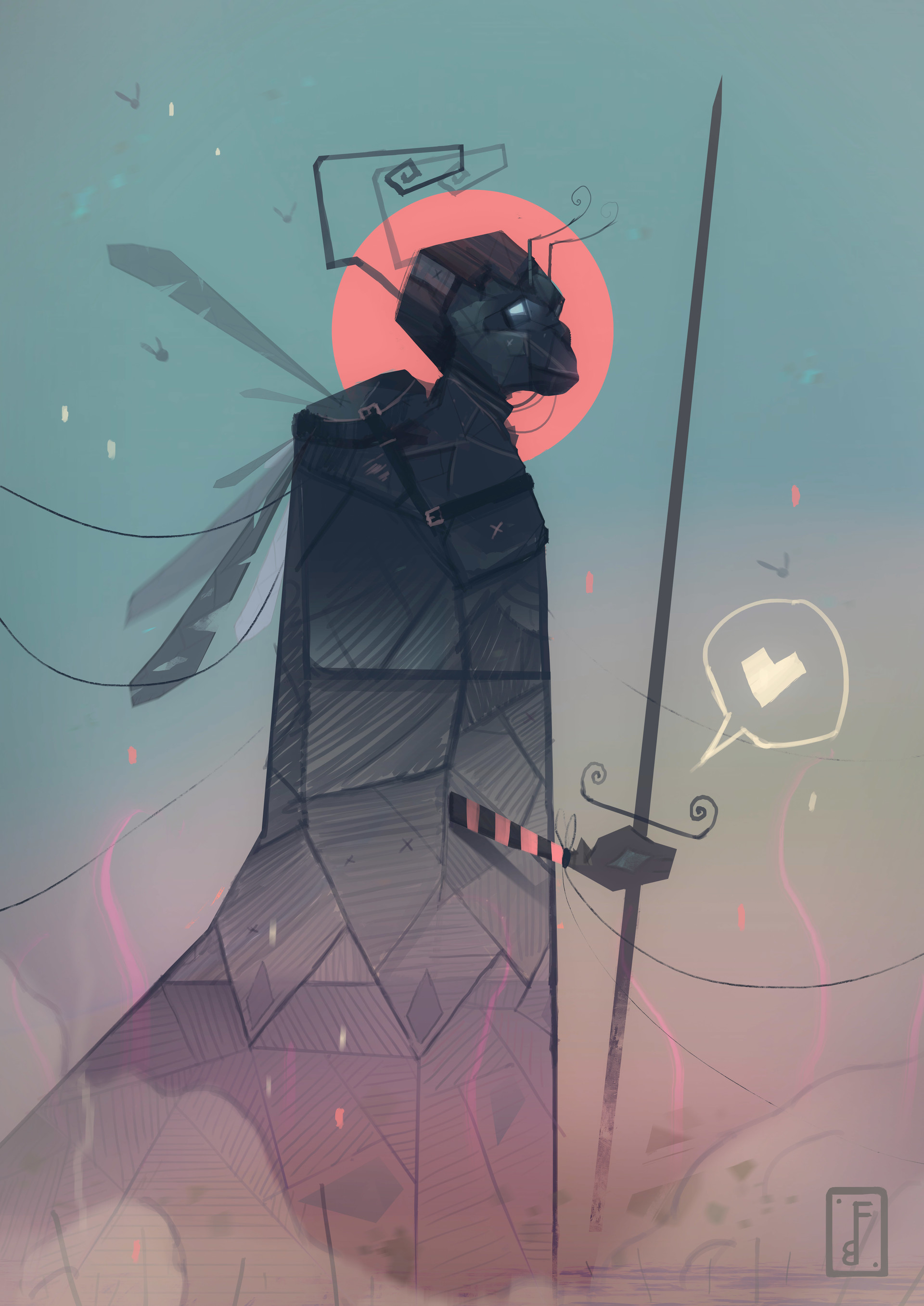 ArtStation - Robot insect warrior for the Character Design Challenge of ...