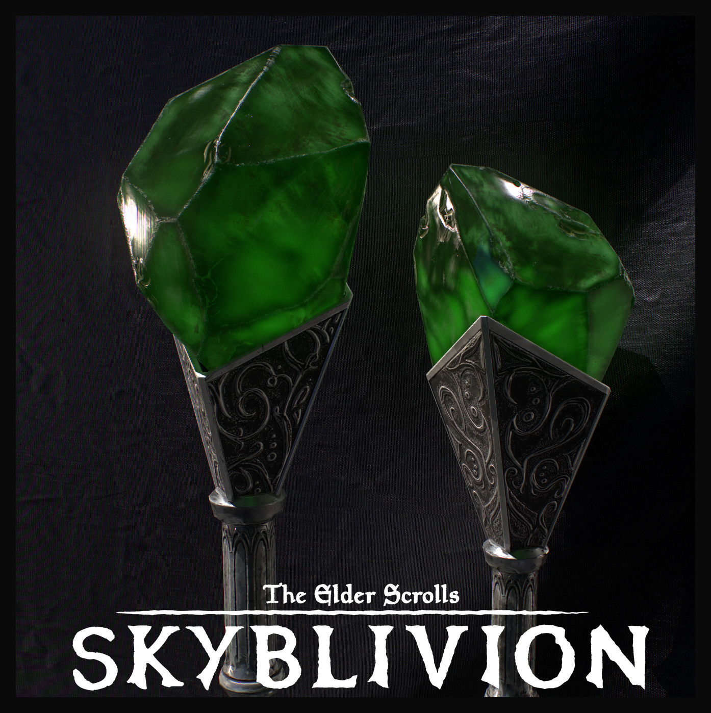 ArtStation - Skyblivion | Burz's glass mace