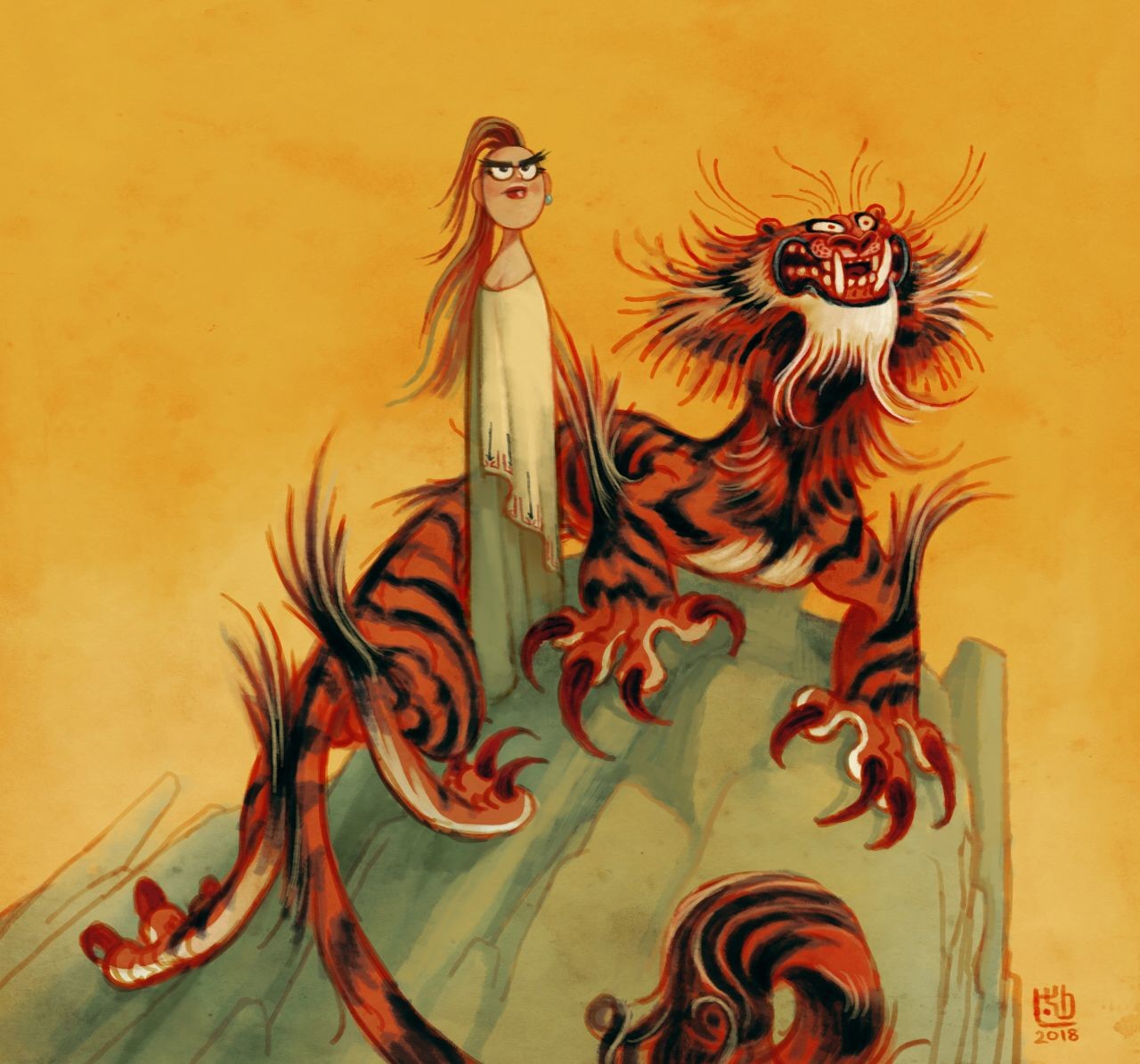 ArtStation - Dragontiger and brave